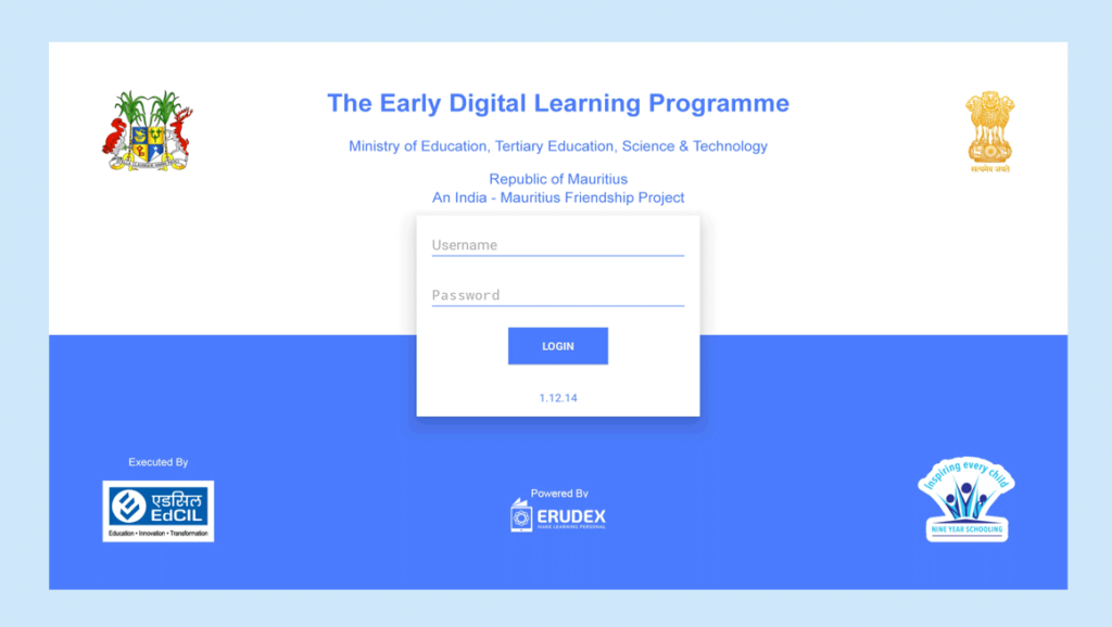 How to Login? – Early Digital Learning Programme